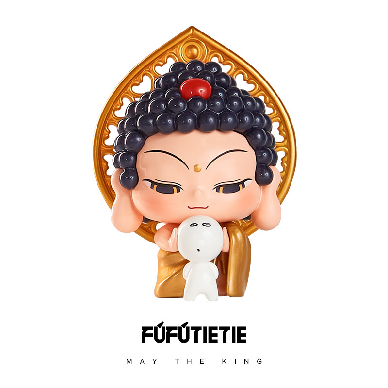 [FUFUTIETIE] Wishing Buddha Blind Box (1pc) 阿弥陀佛盲盒｜愿王大人Q版潮玩 随机掉落 收藏小神像 ...