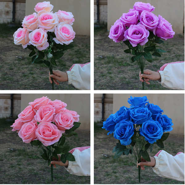 pokok bunga hidup pasu bunga hiasan Mawar simulasi, alat peraga tarian ...