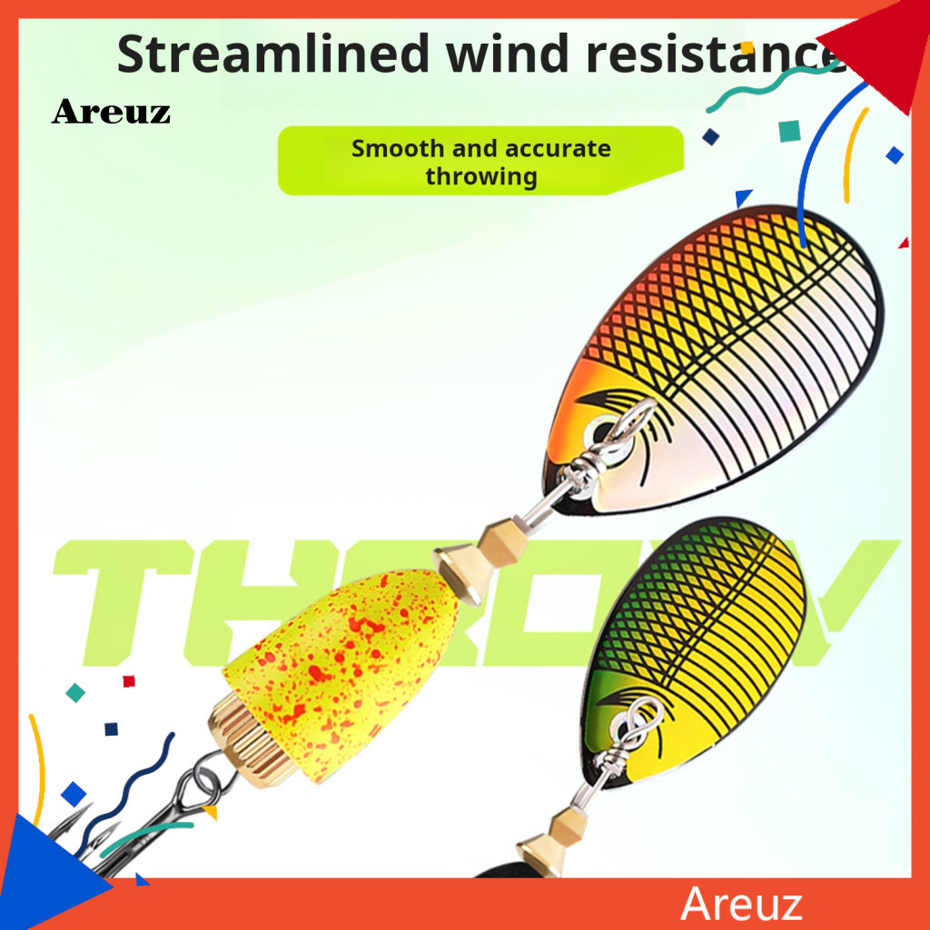 ARE Fishing Spoon Set Fishing Spinnerbait Colorful Spinner Bait Rig ...