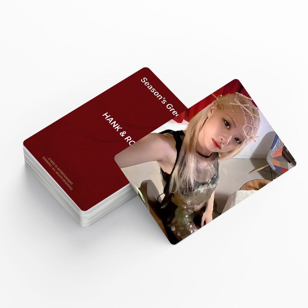 55 Sheets rose Photocards Park Chae Young Photocards Pink Ink 2024 Desk Calendar FROM HANROSE To ...