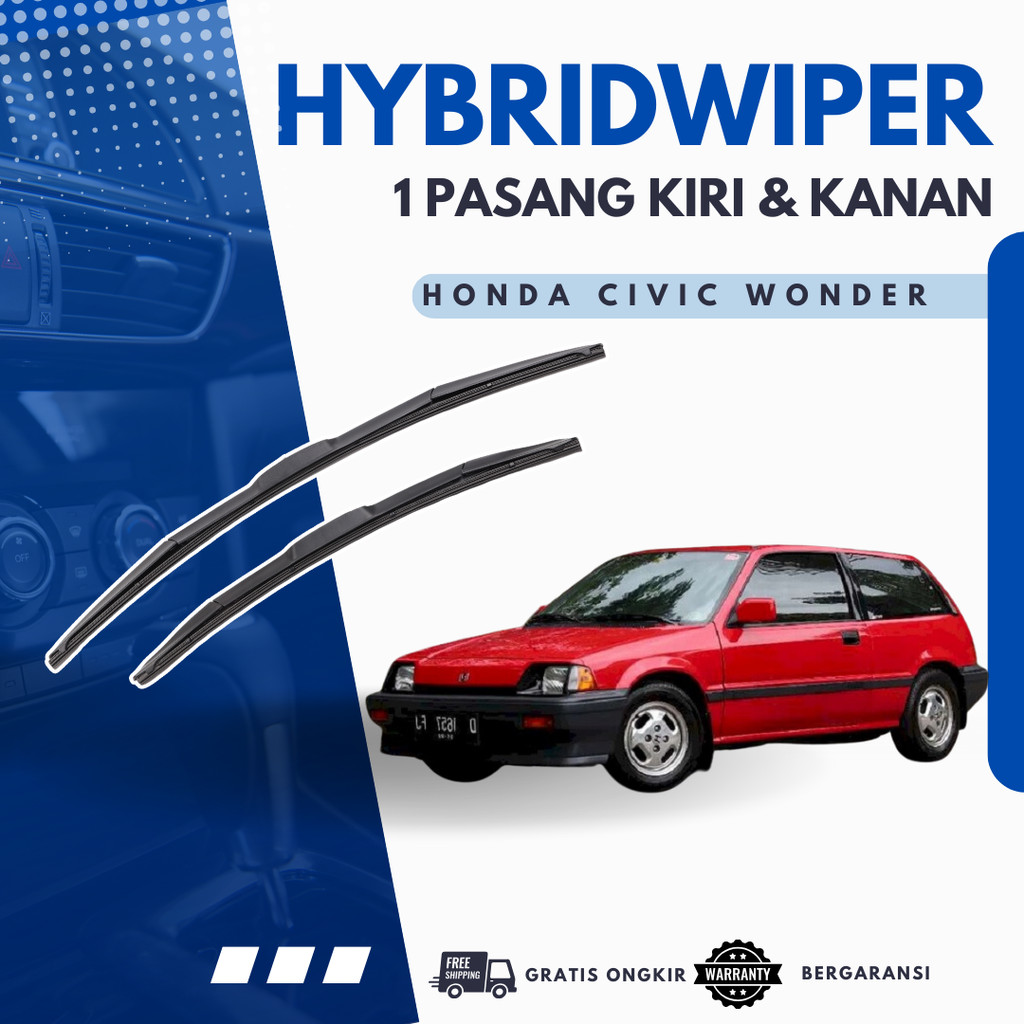 Honda Civic Wonder Blade Hybrid Wiper 1 Set Left and Right Pair Car ...