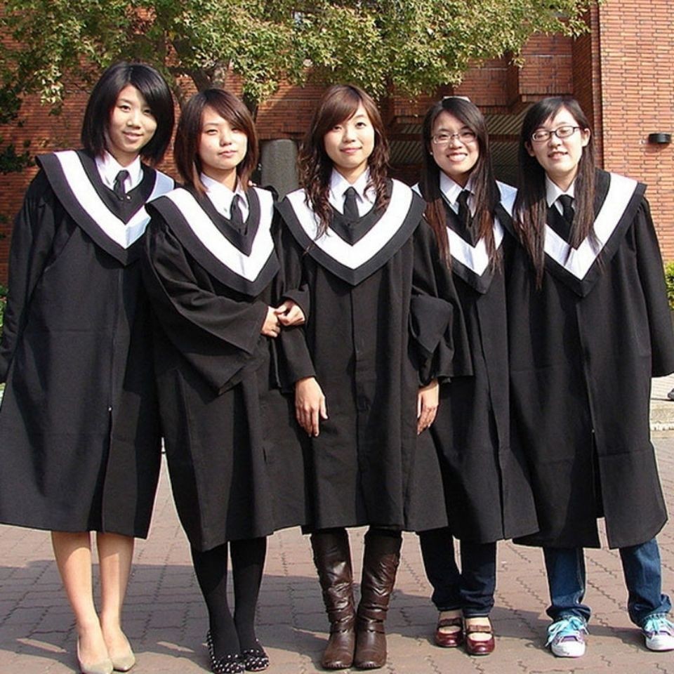 Customized Taiwan Hong Kong University Graduation Dress Bachelor's ...