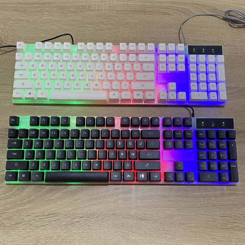 Usb Wired Luminous Keyboard Computer Desktop Notebook All-in-One ...