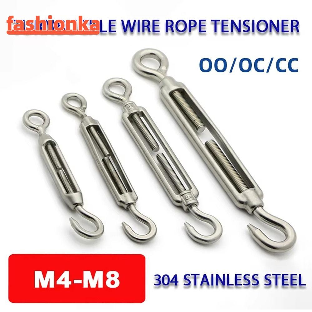 FASHIONKA 1Pcs Wire Rope Tensioner, Hooks & Eye Turnbuckle Oc Oo Cc ...