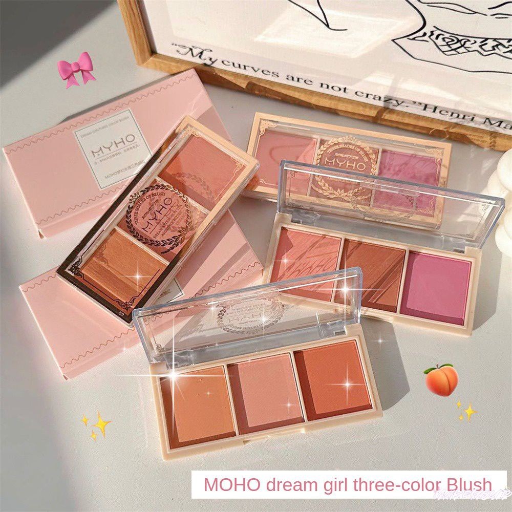 MYHO Matte Blush Palette No Makeup Glow Face Nude Blush Palette Milk ...