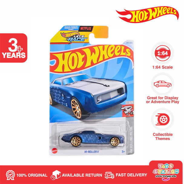 Hot Wheels Hi Roller II Blue - Lot Q 2024 | Shopee Malaysia