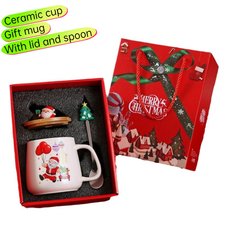 Cawan mug Santa Claus, cawan hadiah, cenderahati, set hadiah Krismas ...