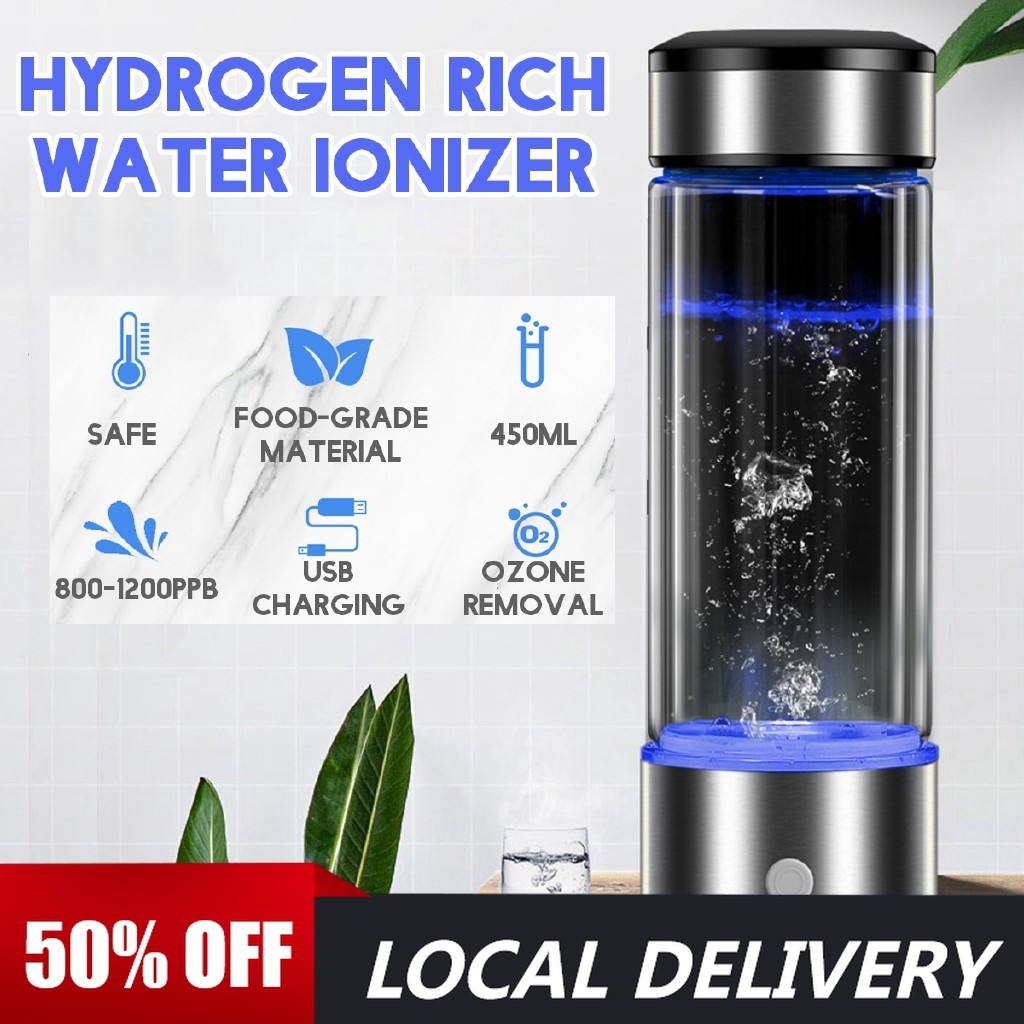 Hydrogens Rich Water Bottle Cup Generator Water Maker Rechargeable Portable pure H2 hydrogens ...