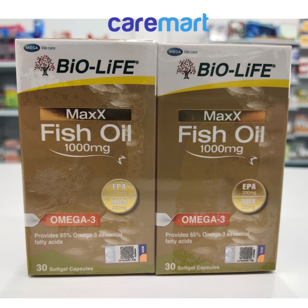 BIO-LIFE MAXX FISH OIL 1000MG 30'S X 2 | Shopee Malaysia