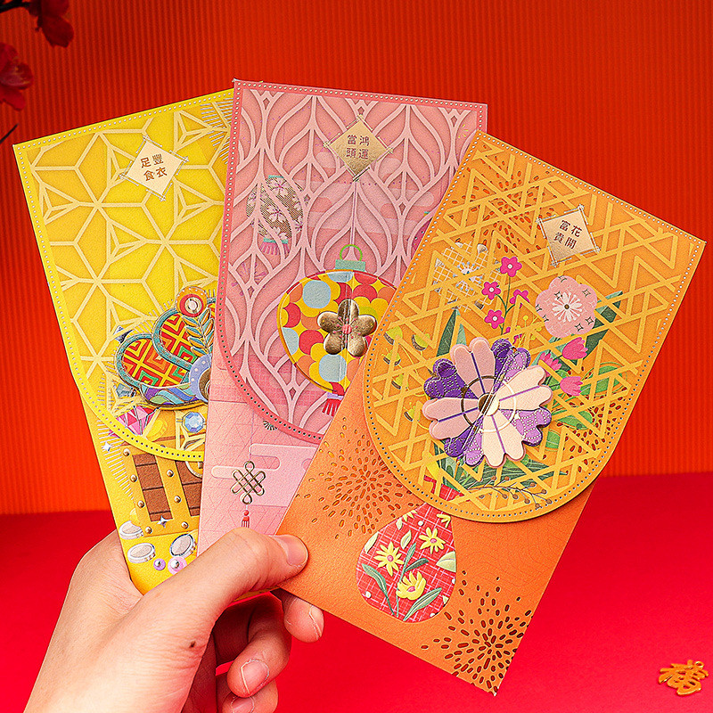 2025 New Year Red Envelope Green Creative Angpao Red Packet Malaysia ...