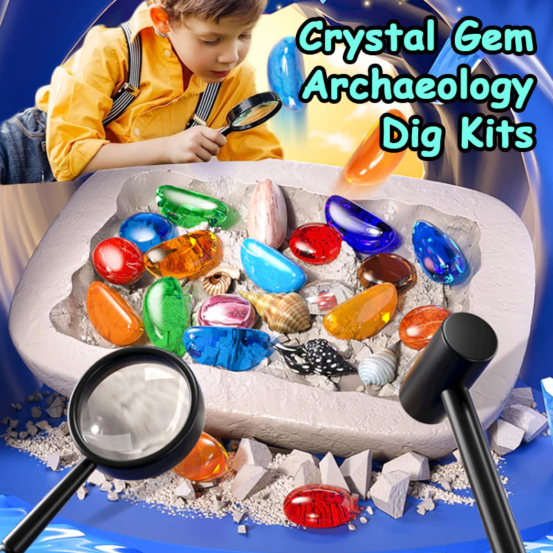 Crystal Gem Archaeology Dig Kits Archaeology Model Hunting Blind Box ...