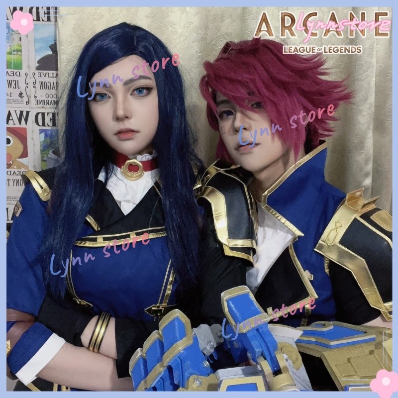 LOL Arcane TV Series CAITLYN VI Cosplay Costume Arcane：League of Legends CAITLYN & VIOLET Role ...