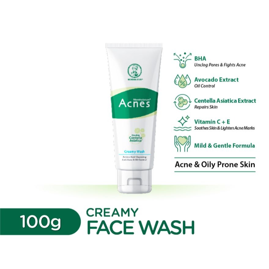 Mentholatum Acnes Creamy Face Wash (100g) | Shopee Malaysia