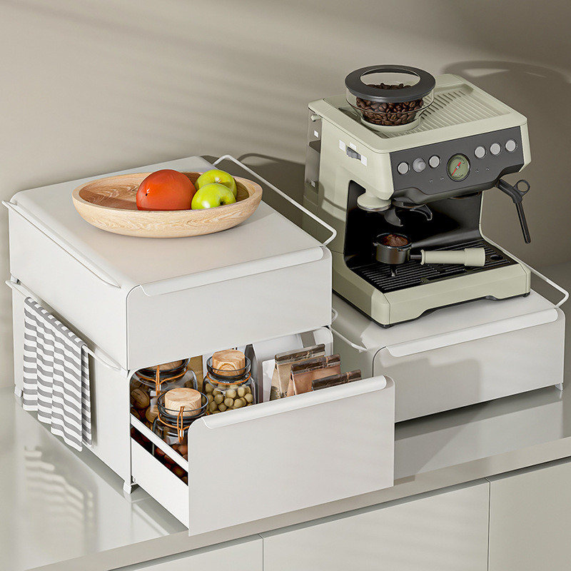 Korean Coffee Machine Rack Desktop Cup Storage Rack Bar Cabinet Water ...