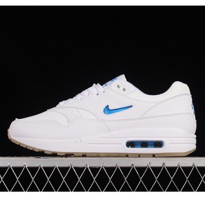Kasut Sneaker 100% Original Nike Air Max 1 Premium SC Jewel White Blue ...