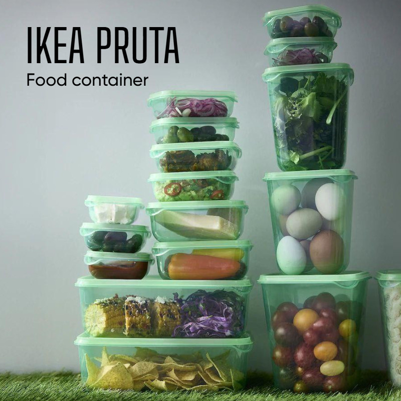 ORIGINAL IKEA PRUTA Food Container 17pcs | Shopee Malaysia