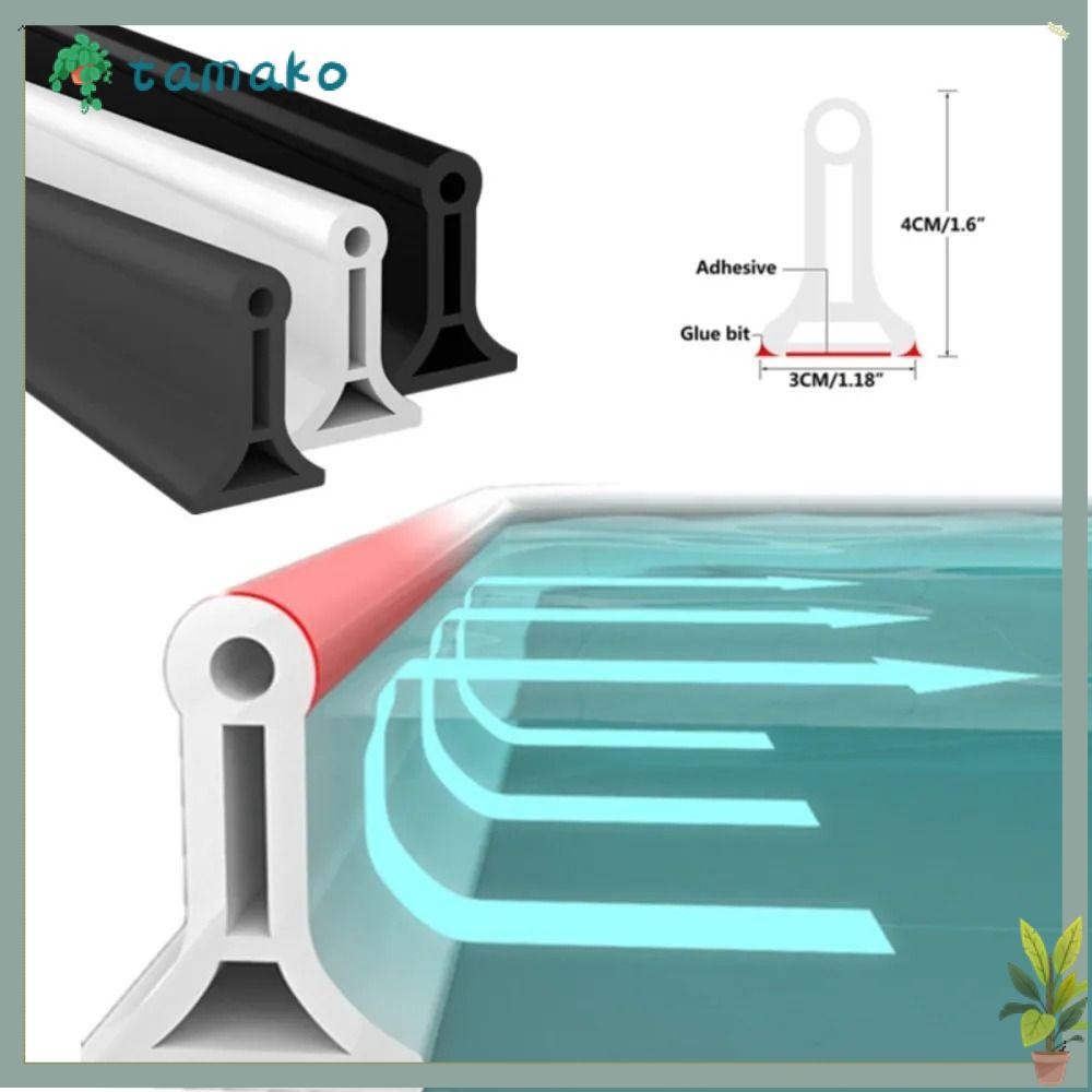 TAMAKO Water Retaining Strip, Self-Adhesive Bendable Shower Water ...