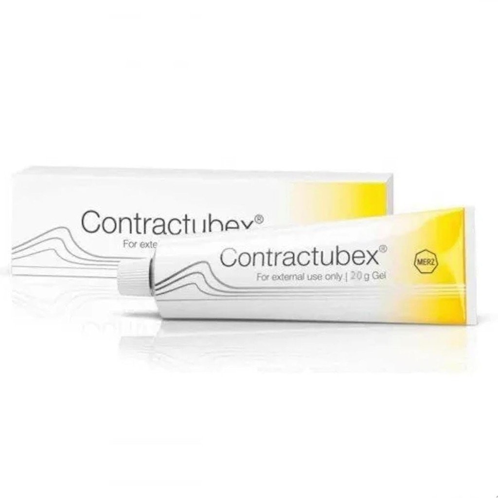 Rawatan gel asli Contractubex untuk membakar, parut, jerawat, keputusan ...