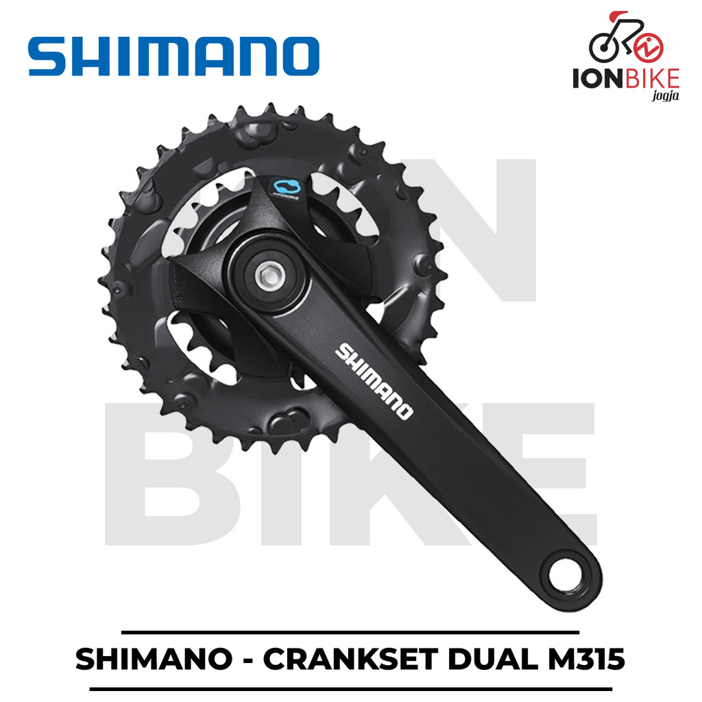 Crank Shimano Dual M315 36-22T Double Speed MTB Bike 36 22 T Crankset M-315 Tourney Set BB Box ...