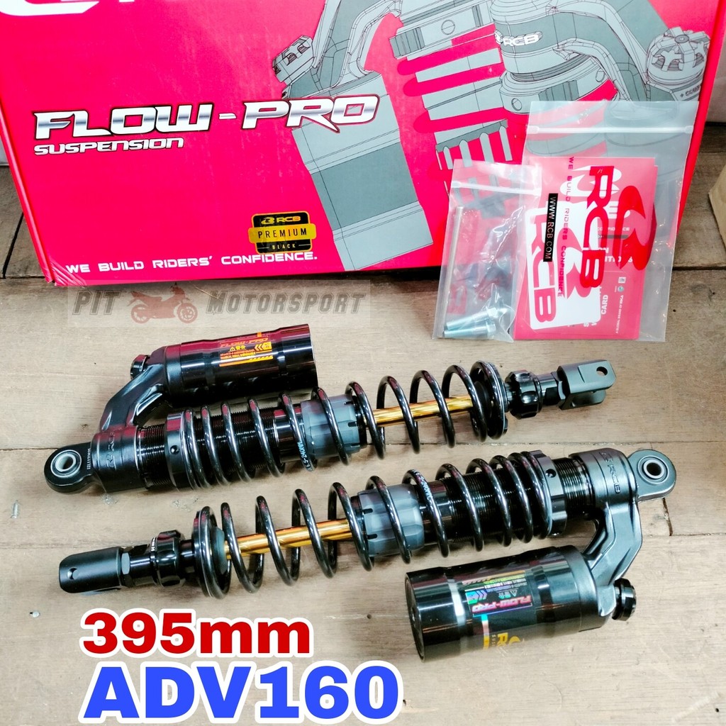 RCB FLOW PRO Series Absorber Honda ADV160 395mm Black Gold Accessories ...
