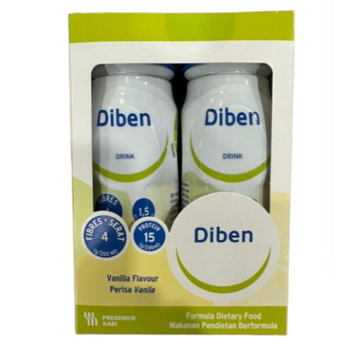 DIBEN DRINK VANILLA 200ML (4 BOTTLE) [EXP: 05/2025] | Shopee Malaysia