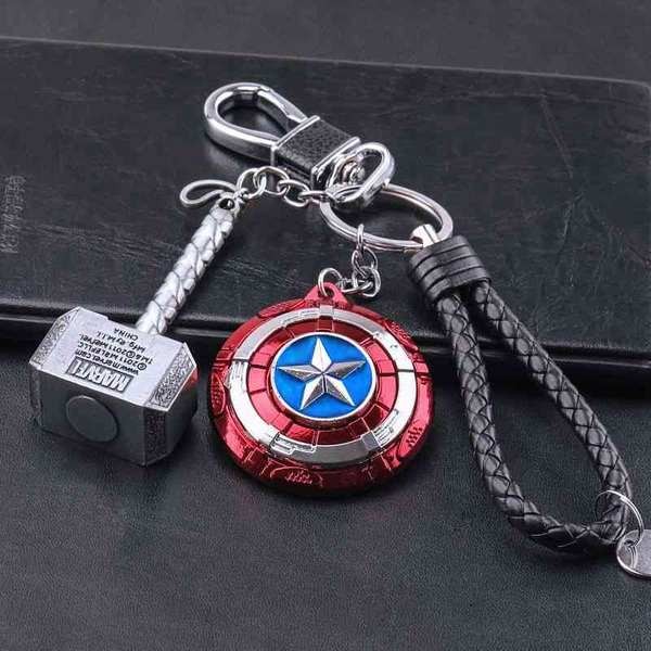keychain cute cute keychain keychain kereta Marvel kartun kreatif ...
