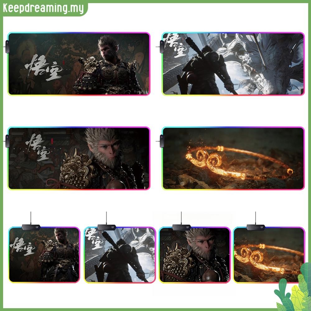 keepdreaming WuKong Mouse Pad RGB LED Gaming Mousepad Non-Slip ...