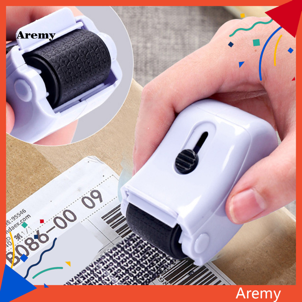 AREM Personal Information Roller Stamp Wide Roller Stamp Privacy ...