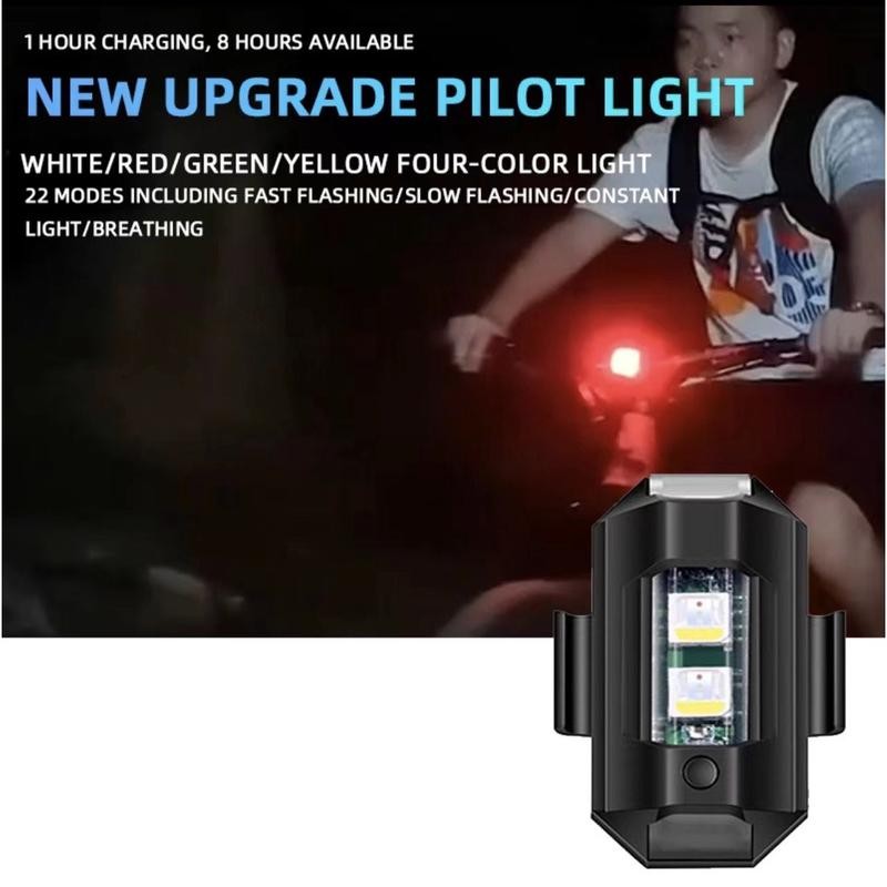 Motorcycle LED Drone Strobe Light Flashing Light 7 Colors Slow Fast ...