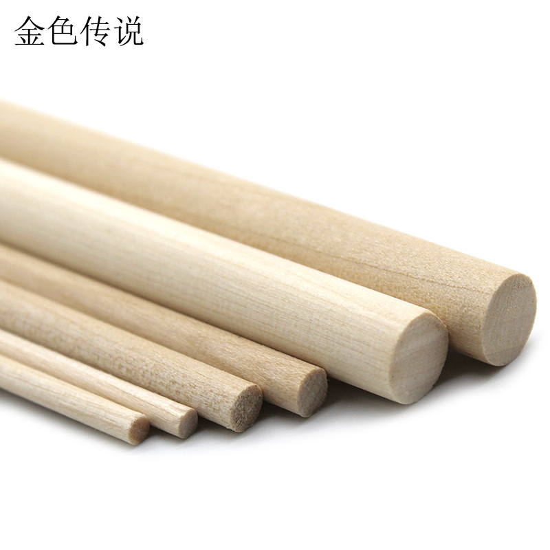 Beech Round Wooden Stick Half Meter Long Wooden Stick Solid Wood ...