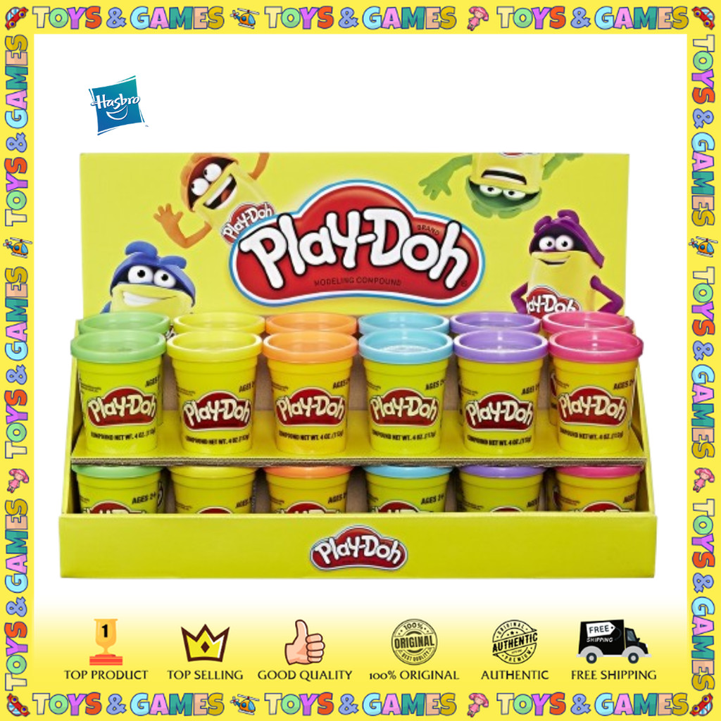 Play-Doh 4 Oz Single Can Vibrant Multi-Color Modeling Compound for ...