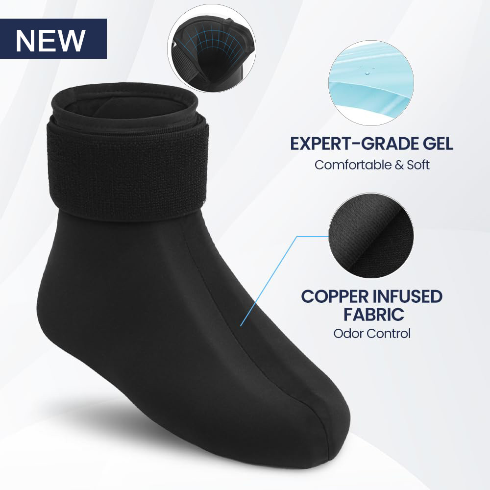 Hot Cold Compress Socks, Cold Therapy Ice Sock for Foot Pain Relief ...