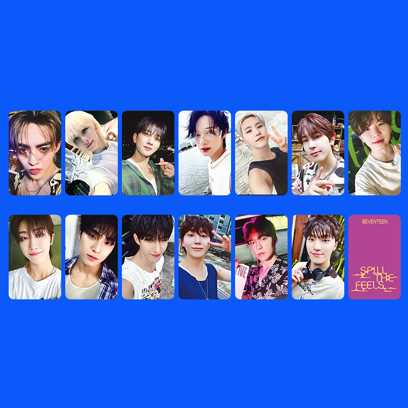 9-13pcs SEVENTEEN Lomo Cards SPILL THE FEELS Photocards S.Coups JEONGHAN HOSHI WONWOO WOOZI DK ...