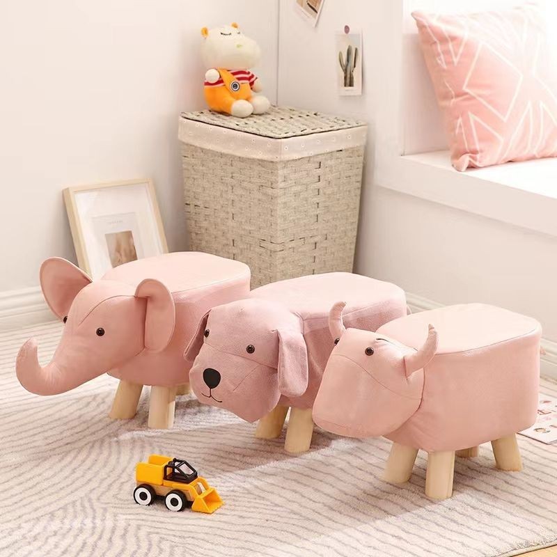 Cartoon Style Can Sit Simple Low Stool Cute Stool Small Animal Child ...
