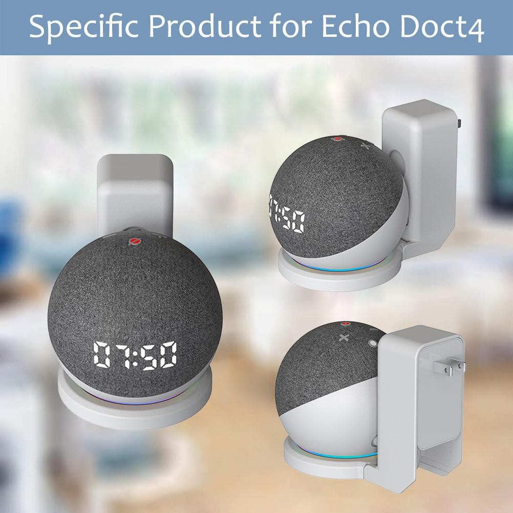 Speaker Bracket EchoDot 4th Generation 5th Generation Audio Bracket Smart Wall Plug Power Socket ...