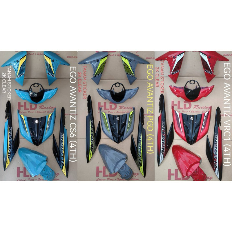 Coverset Cover Set Tanam (HLD Racing) Yamaha Ego Avantiz 125 Avantiz125 Standard 4th | Shopee ...