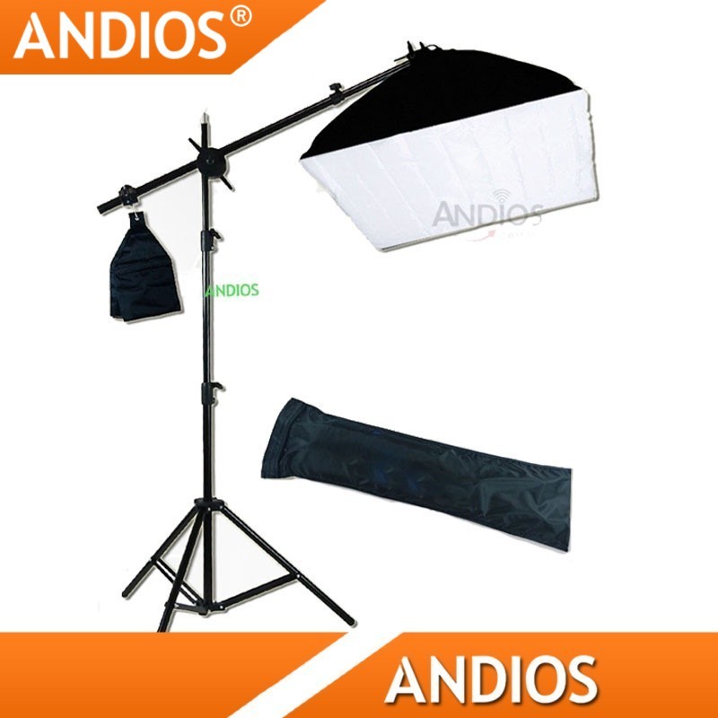 Studio Lighting Boom Arm Kit Set Softbox Stand Lightbox Cahaya Atas ...