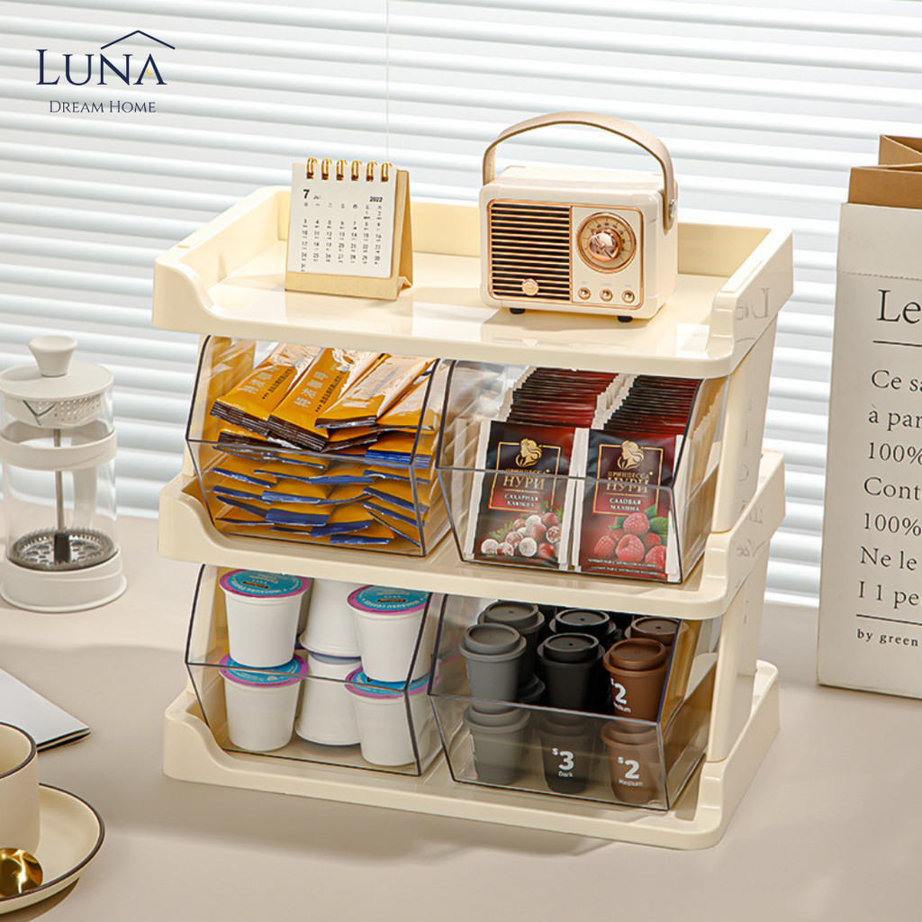 LUNA [Nark Kitchen Storage] Tea Bag Coffee Sachet Organizer Container ...