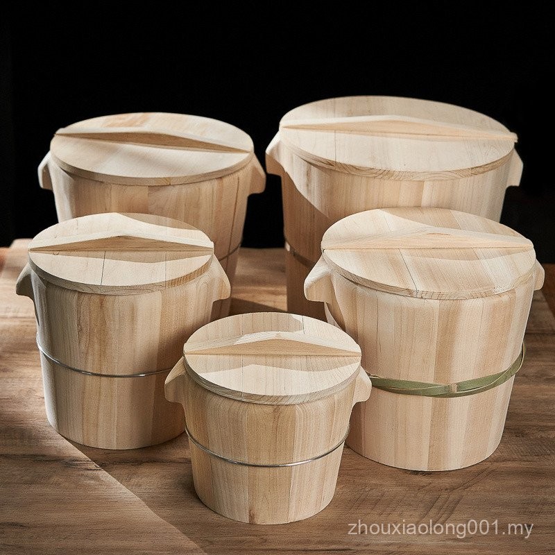 Wooden Barrel Steamed Rice Barrel Steamed Rice Wooden Barrel Household ...