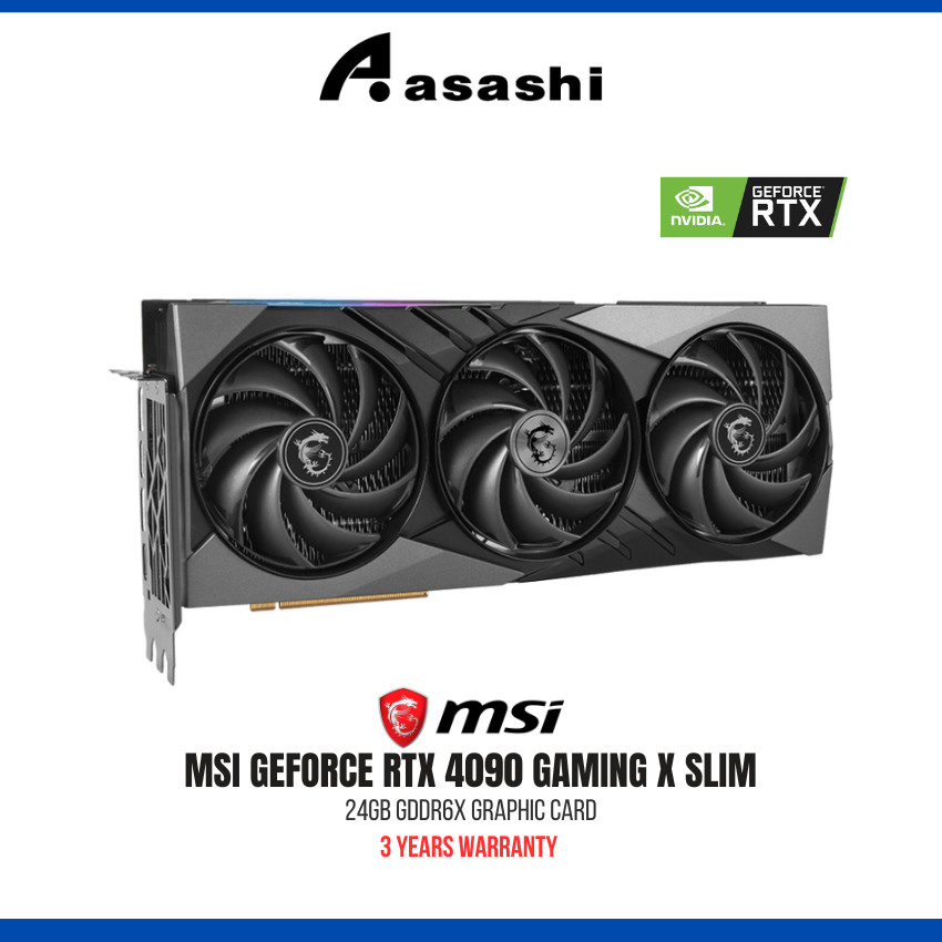 MSI GEFORCE RTX 4090 GAMING X SLIM 24G GDDR6X 4090 GAMING X SLIM 24G ...