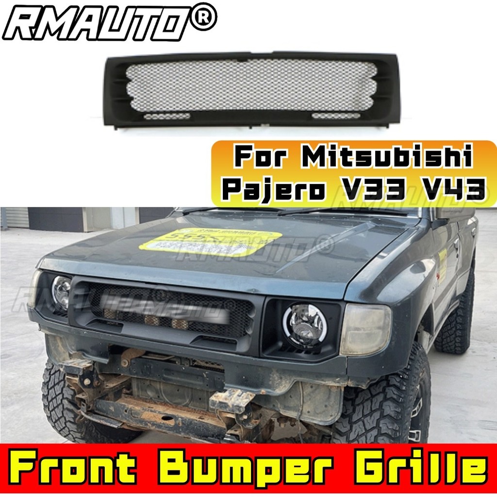 For Mitsubishi Pajero V73 Car Accessories Front Racing Grilles Grille ...