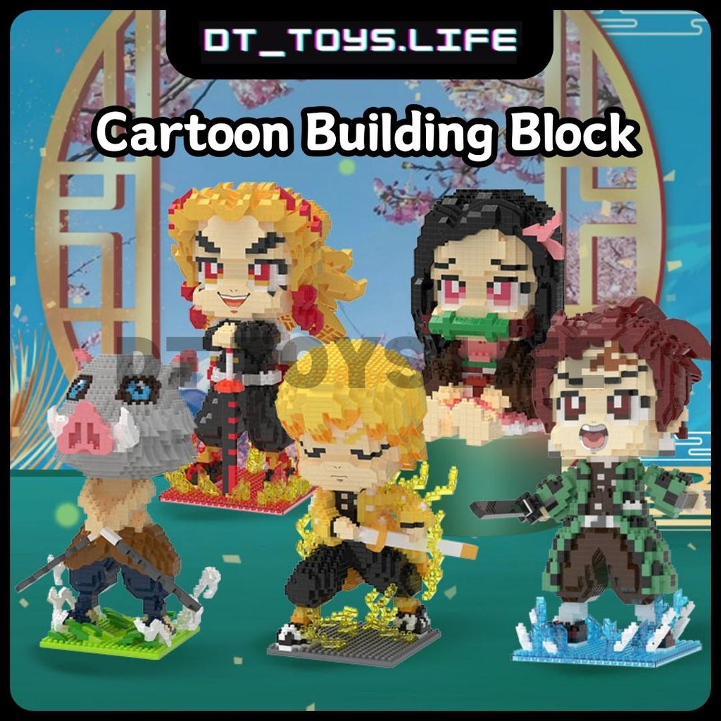 Nano Blocks Demon Slayer MOC Building Blocks Cartoon Anime Characters ...