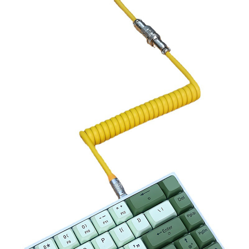 [NAY] 1.8M Type C Mechanical Keyboard Coiled Cable USB Keyboard Wire ...
