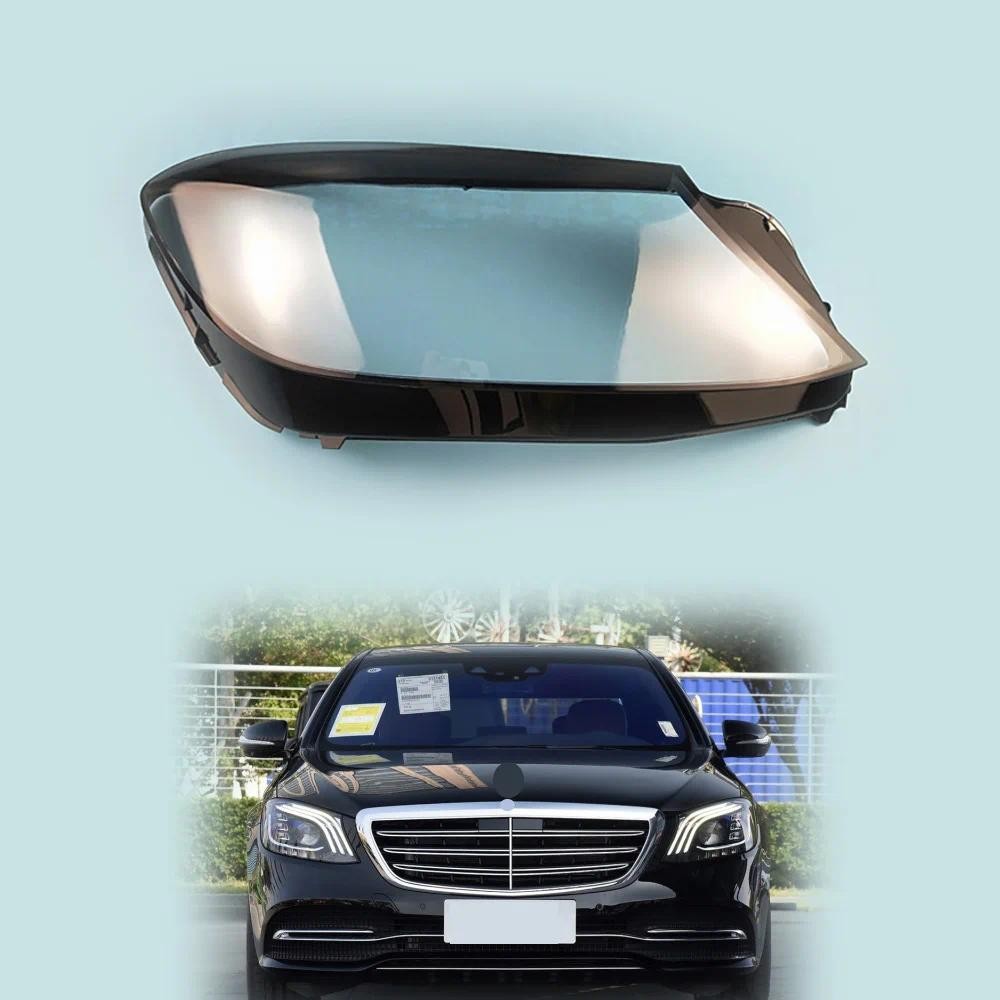 For Mercedes Benz W222 S Class Headlamps Cover Headlight Lens Shell ...