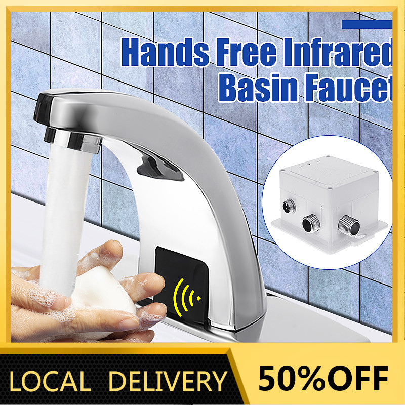 DC6V Automatic Hands Electric Touchless Bathroom Sensor Faucets Water ...