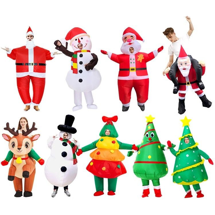 Christmas Inflatable Costume Santa Cartoon Doll Inflatable Christmas ...