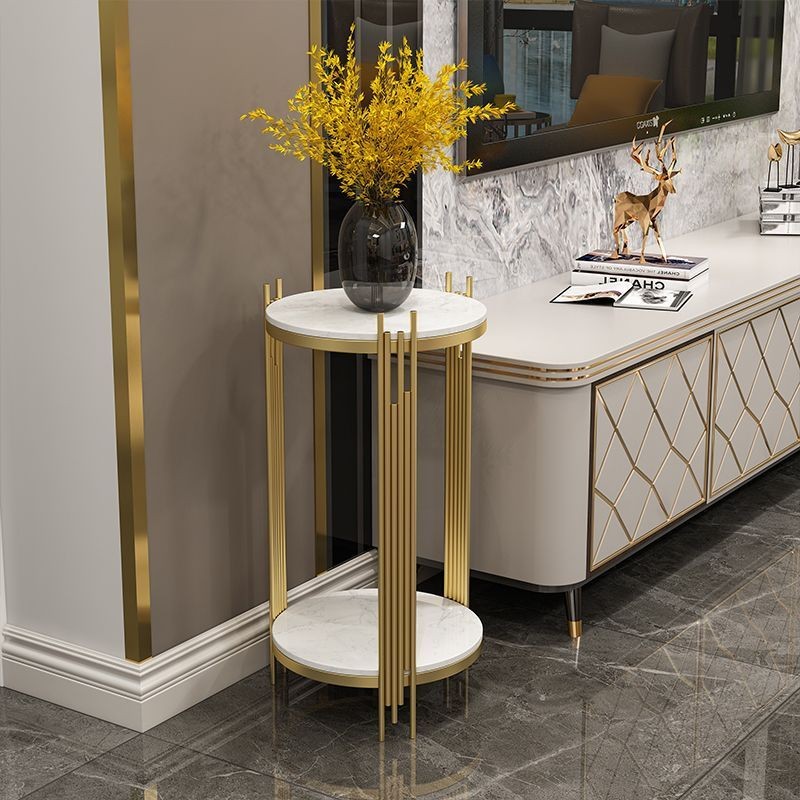 Rak bunga marmar, ruang tamu moden, rak dari lantai ke siling, rak ...