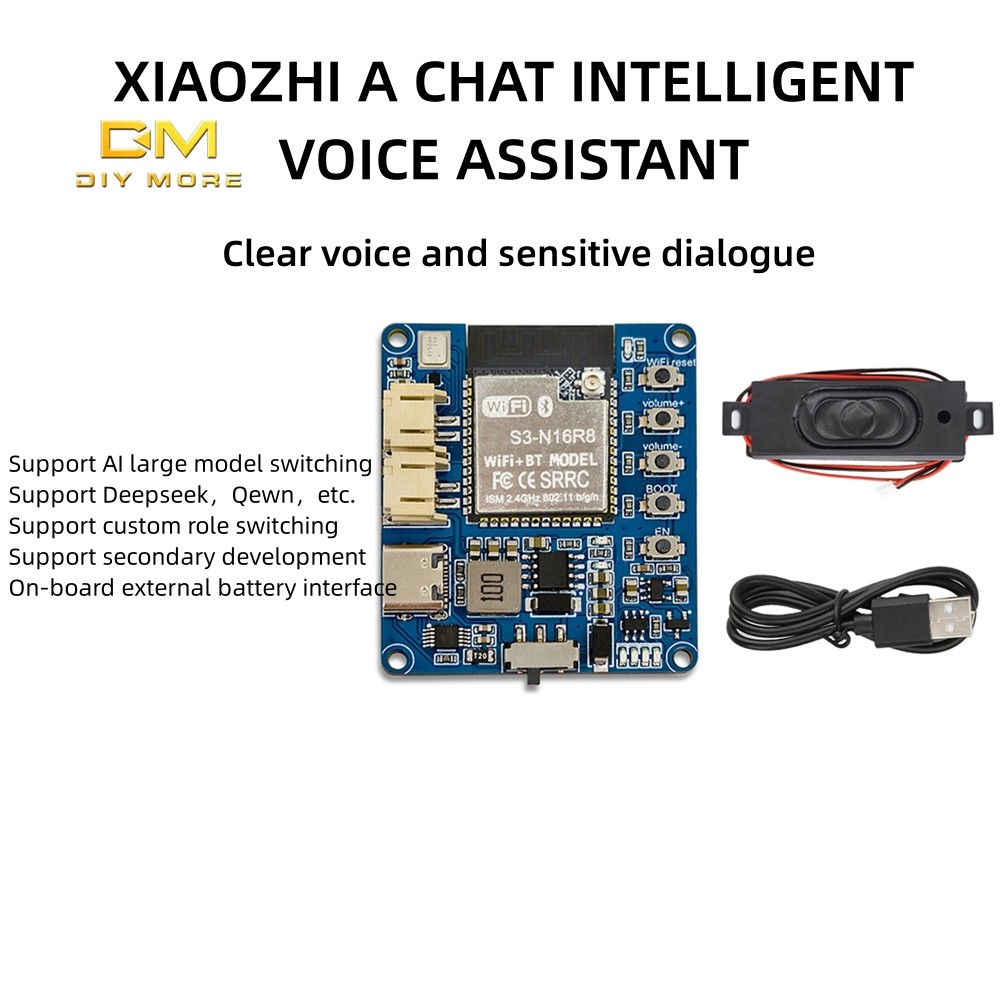 DIYMORE ESP32-S3 Voice Chat Module Xiaozhi Ai Artificial Intelligence Development Board Supports ...