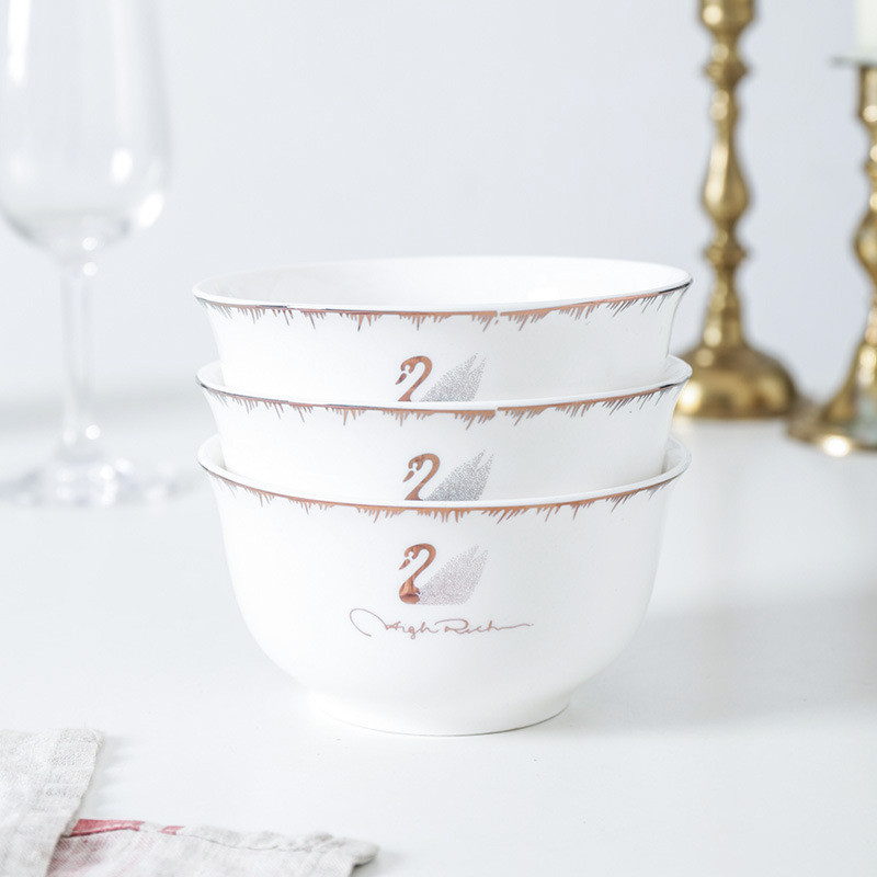 Ceramic Tableware Set Golden Swan European-Style Phnom Penh Wedding ...