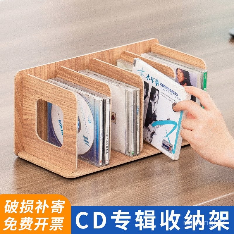 Lilong CD Rack Wooden Storage Creative Display Rack DVD CD Video Rack ...